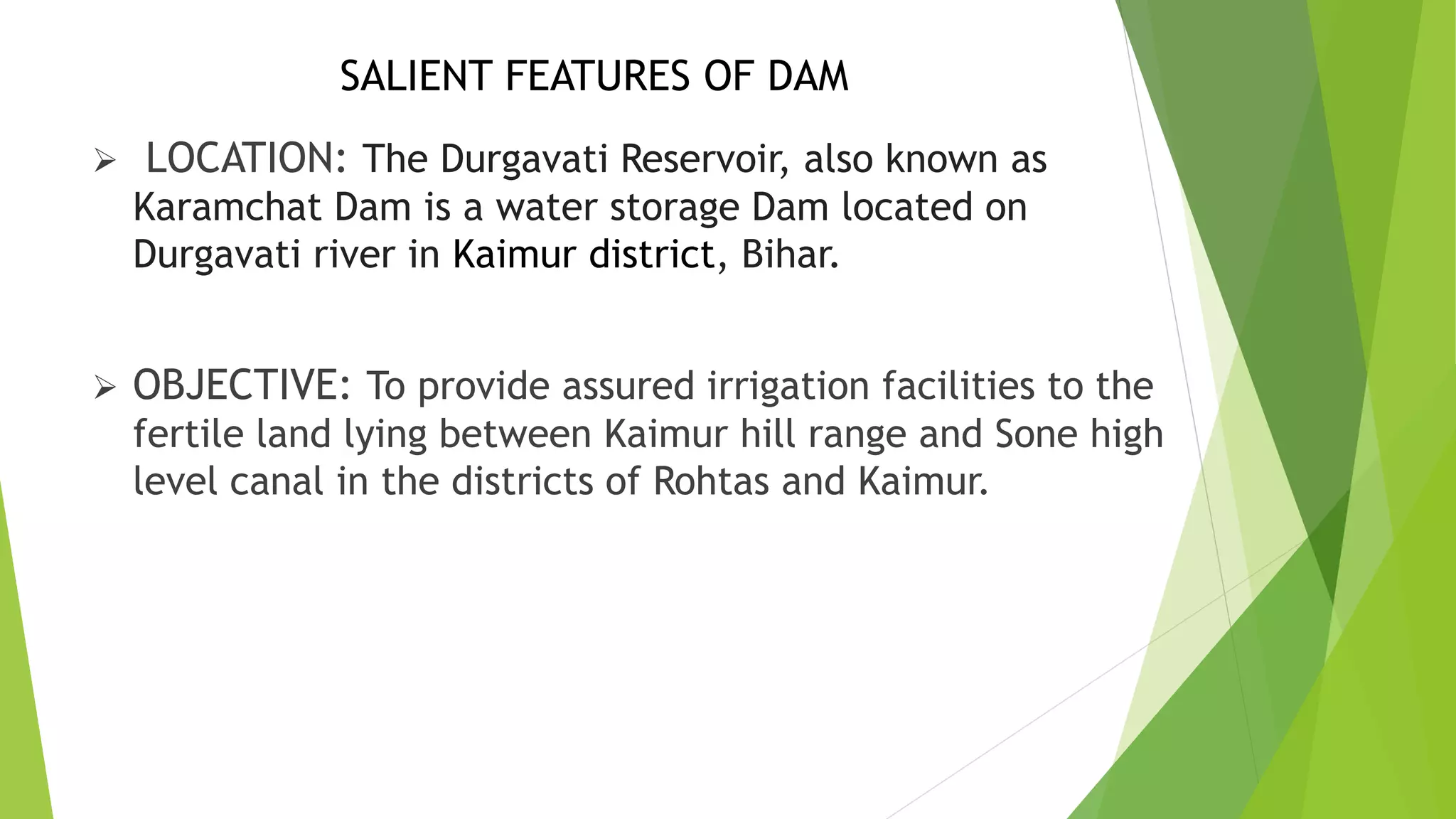 EIA OF DAM: DURGAWATI RESERVIOR | PPTX