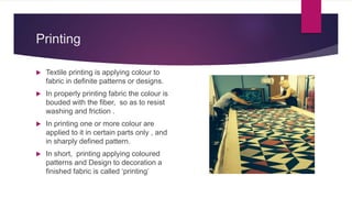 Textile printing | PPTX
