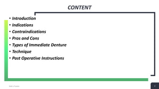 Immediate Denture | PPTX