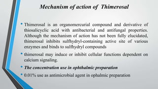 Antimicrobial agent use in Ophthalmic preparation | PPT