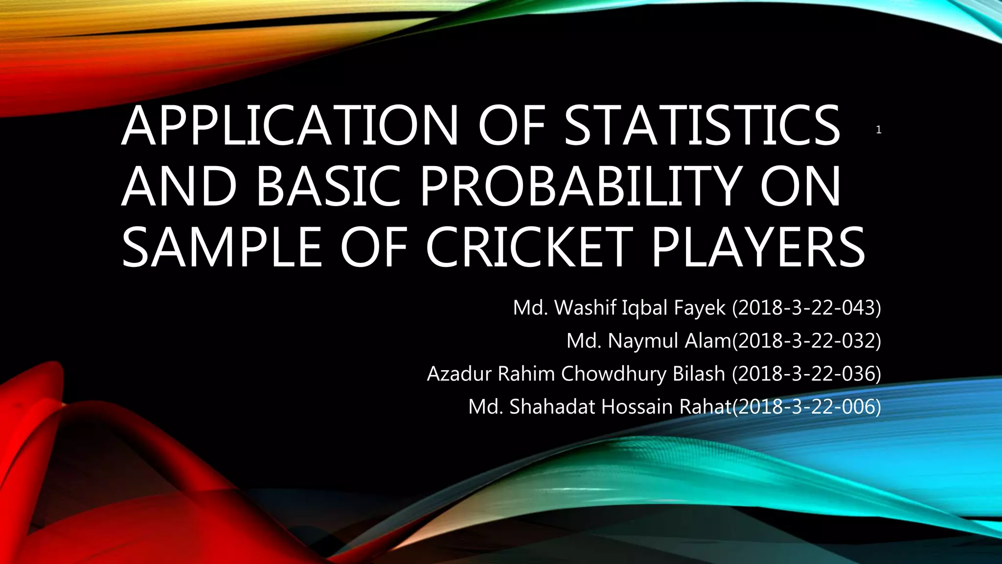 Statistics and Basic Probability | PPT