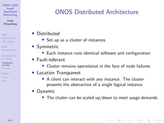 SONA: SDN based OpenStack Networking | PPT