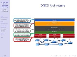 SONA: SDN based OpenStack Networking | PPT