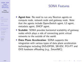 SONA: SDN based OpenStack Networking | PPT