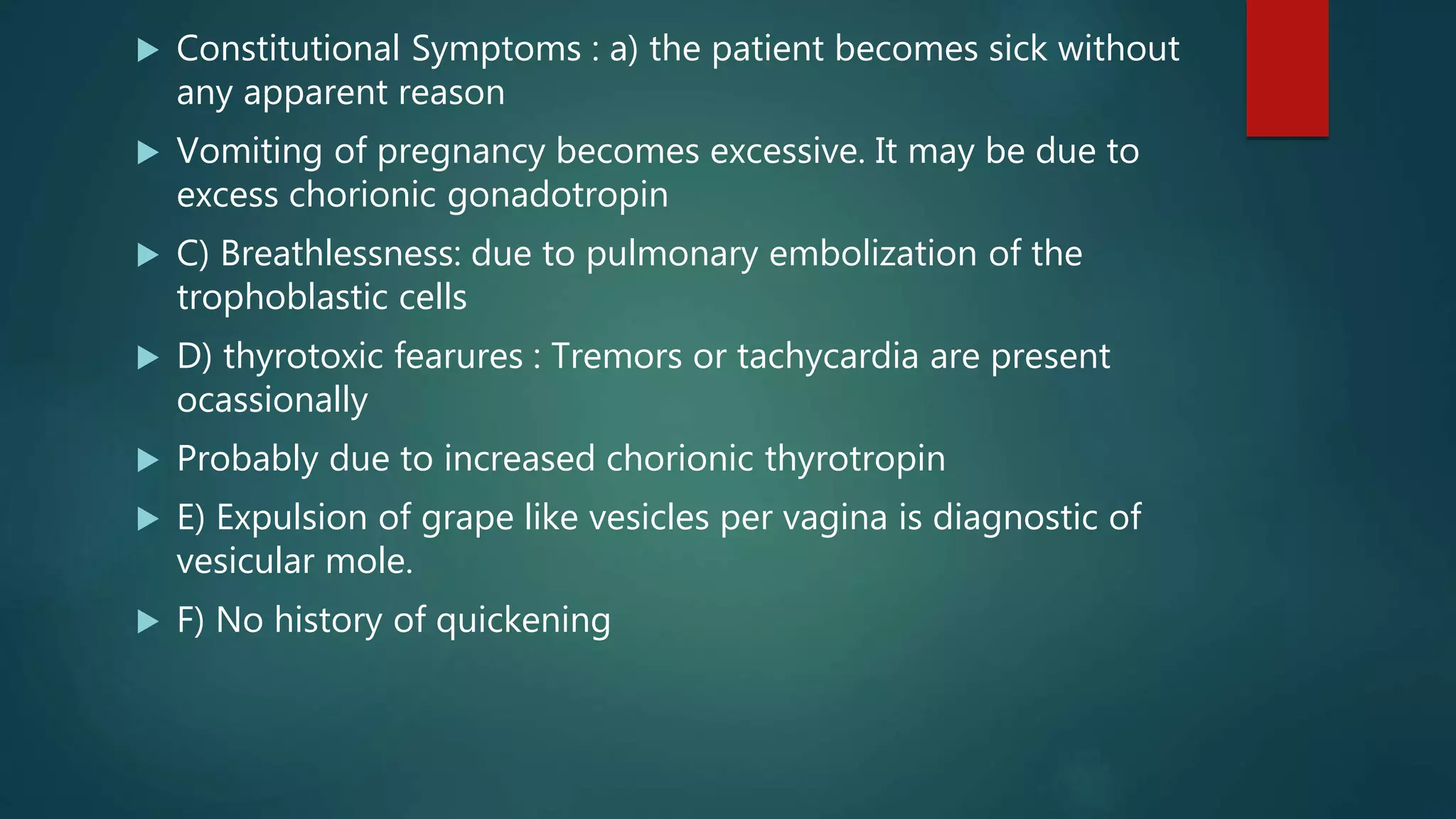 A case presentation on Molar pregnancy | PPTX