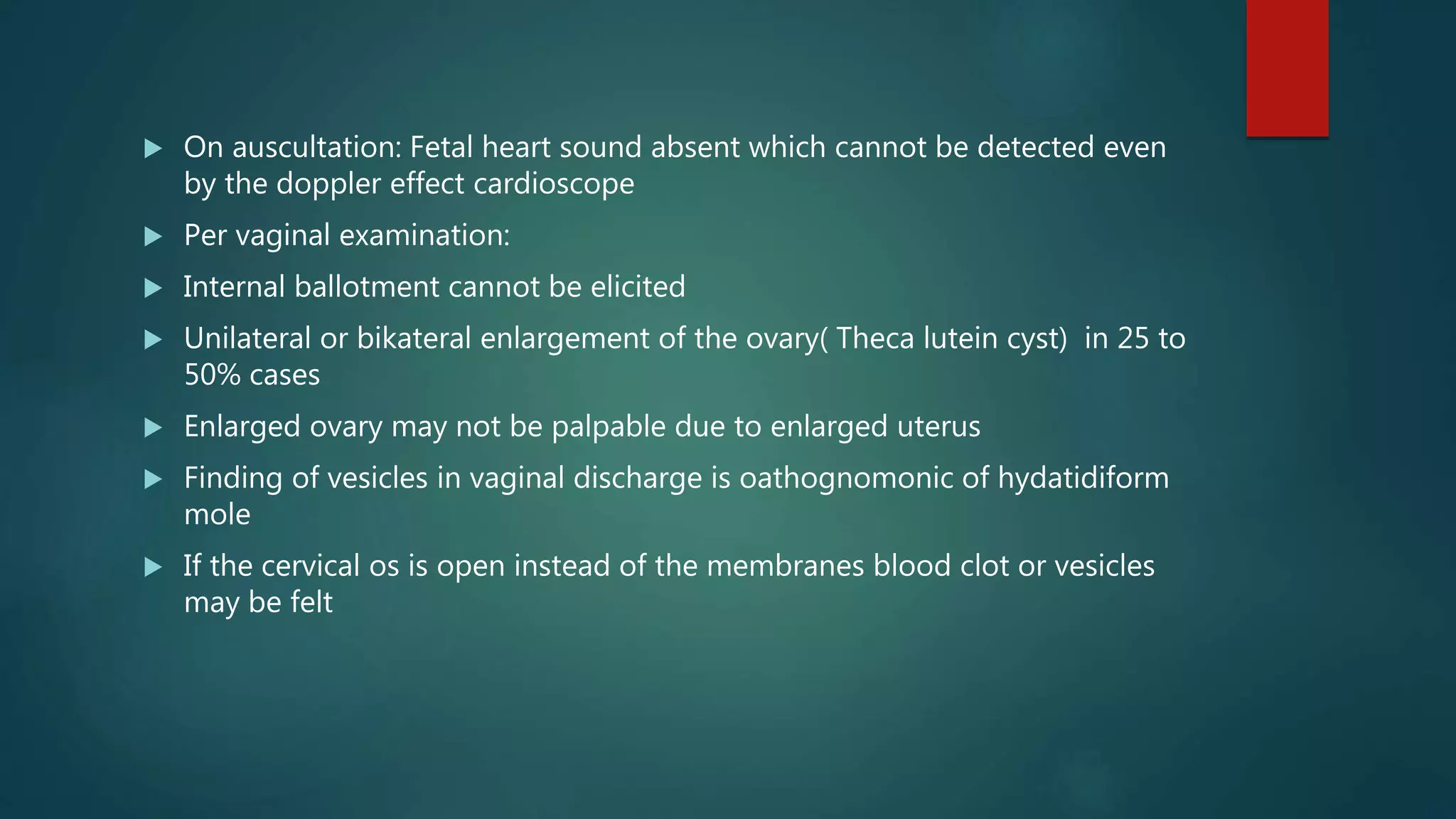 A case presentation on Molar pregnancy | PPTX