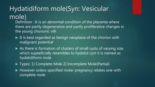 A case presentation on Molar pregnancy | PPTX