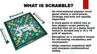 P.E 8:SCRABBLE (3RD GRADING) | PPTX