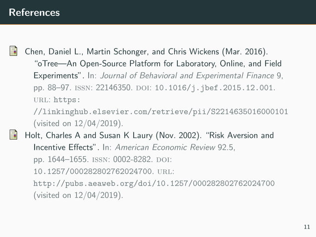 Implmenting an Experiment in oTree | PPT