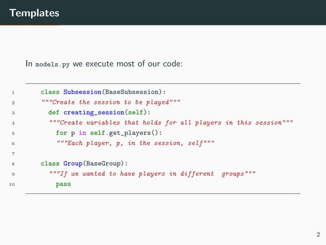 Implmenting an Experiment in oTree | PPT