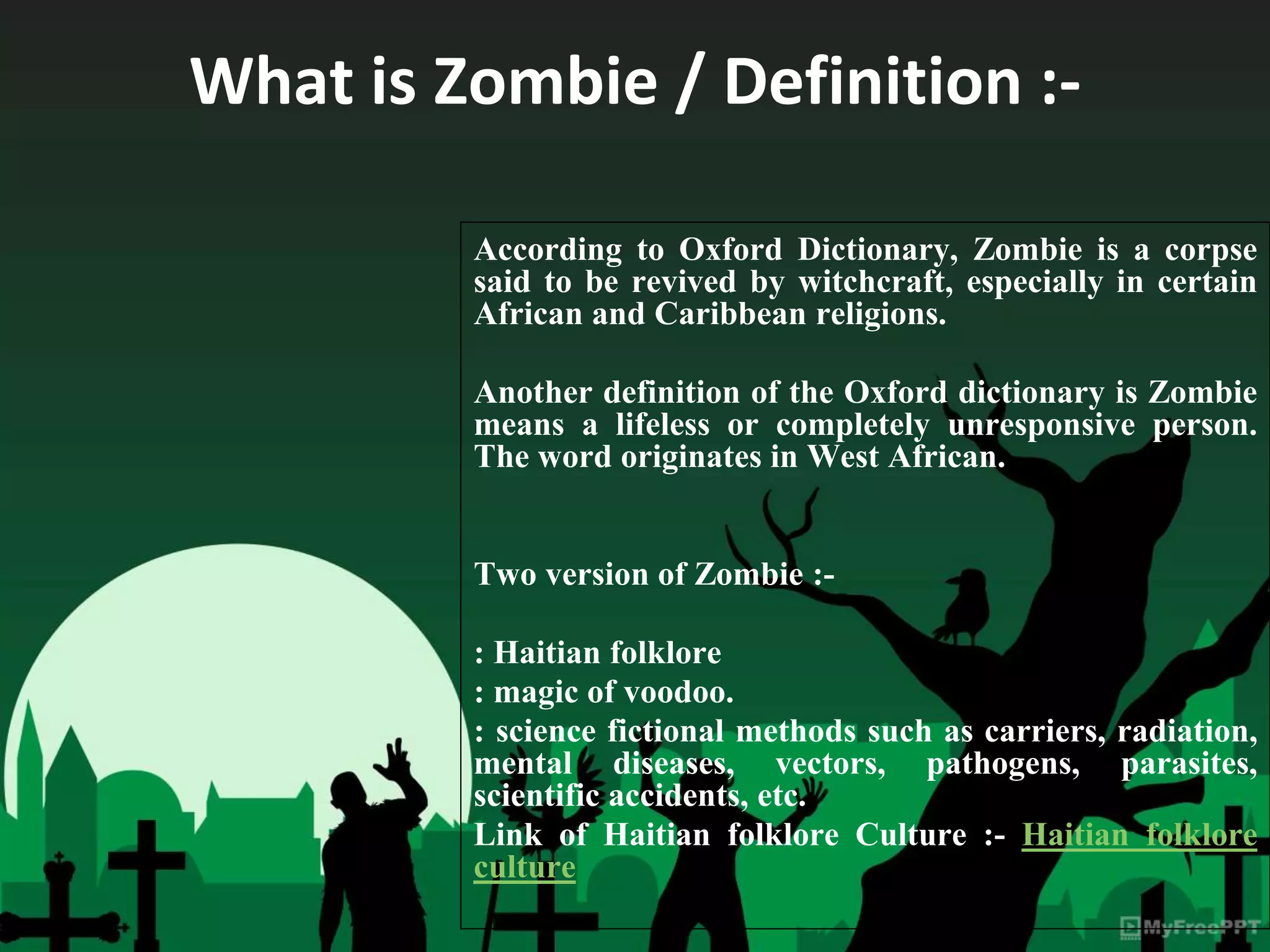 Zombie | PPTX | Genres