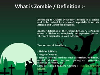 Zombie | PPTX | Genres