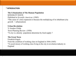 Human's Urbanization -- Kingsley Davis | PDF
