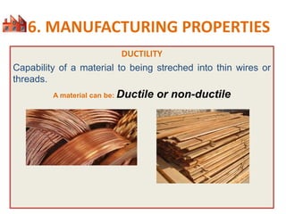 Properties of materials | PPTX