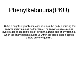 Genetic mutations project | PPTX