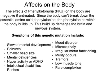 Genetic mutations project | PPTX