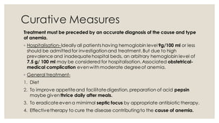 TREATMENT OF ANEMIA IN PREGNANCY AND CURATIVE MEASURE | PDF