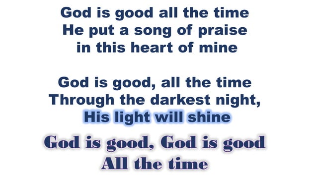 Praise and worship slides will lyrics and pictures | PDF