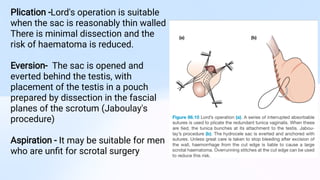 Presentation on common scrotal swelling on surgery | PDF