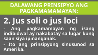 AP 3rd Quarter lesson PRESENTATION - 2 - DALAWANG PRINSIPYO NG ...