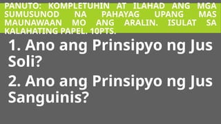 AP 3rd Quarter lesson PRESENTATION - 2 - DALAWANG PRINSIPYO NG ...