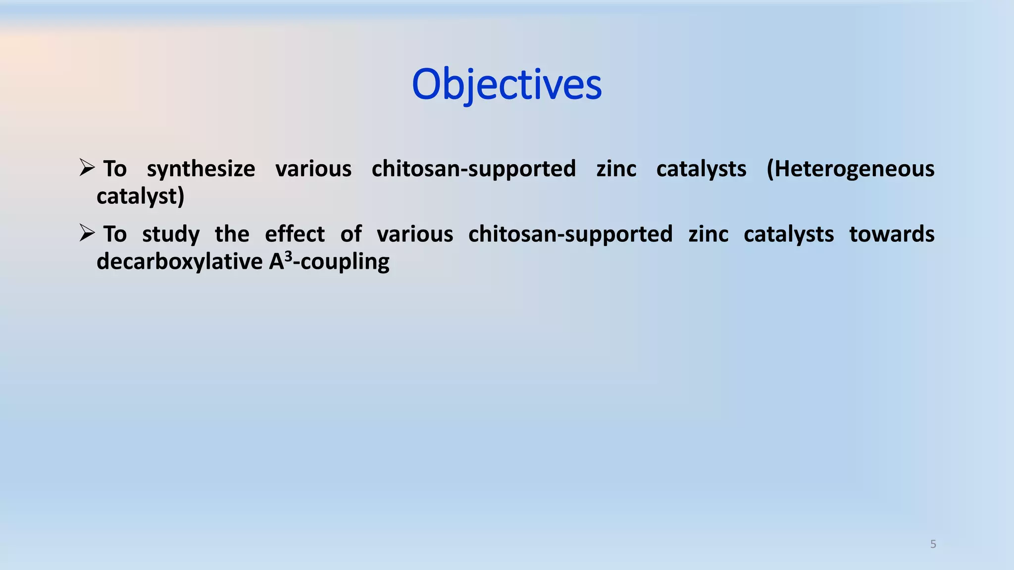 Synthesis and Application of Heterogeneous Zinc Catalysts for the ...