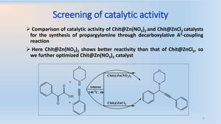 Synthesis and Application of Heterogeneous Zinc Catalysts for the ...