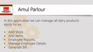 Billing Portal On Amul | PPT