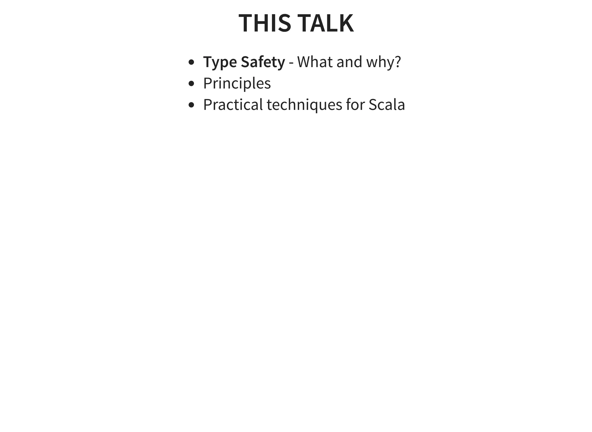 Practical Type Safety in Scala | PPT