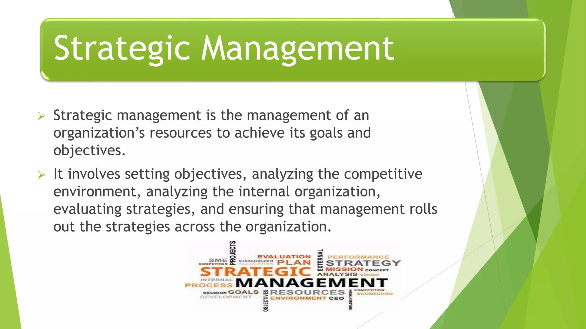 The nature of strategic management | PPTX