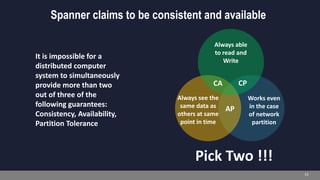 Spanner : Google' s Globally Distributed Database | PPT