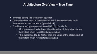 Spanner : Google' s Globally Distributed Database | PPT