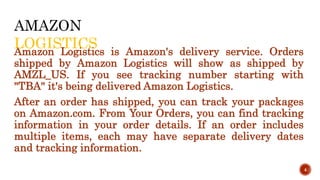 Study on Amazon, Zomato and Dell's Logistics | PPT