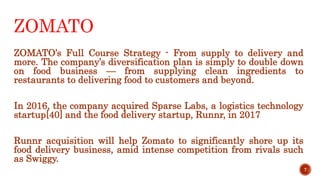 Study on Amazon, Zomato and Dell's Logistics | PPT