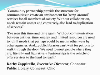 Building Community Partnerships: A Rural Library’s Guide | PDF