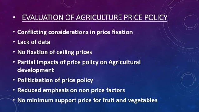Agriculture price policy | PPTX | Agriculture | Industries