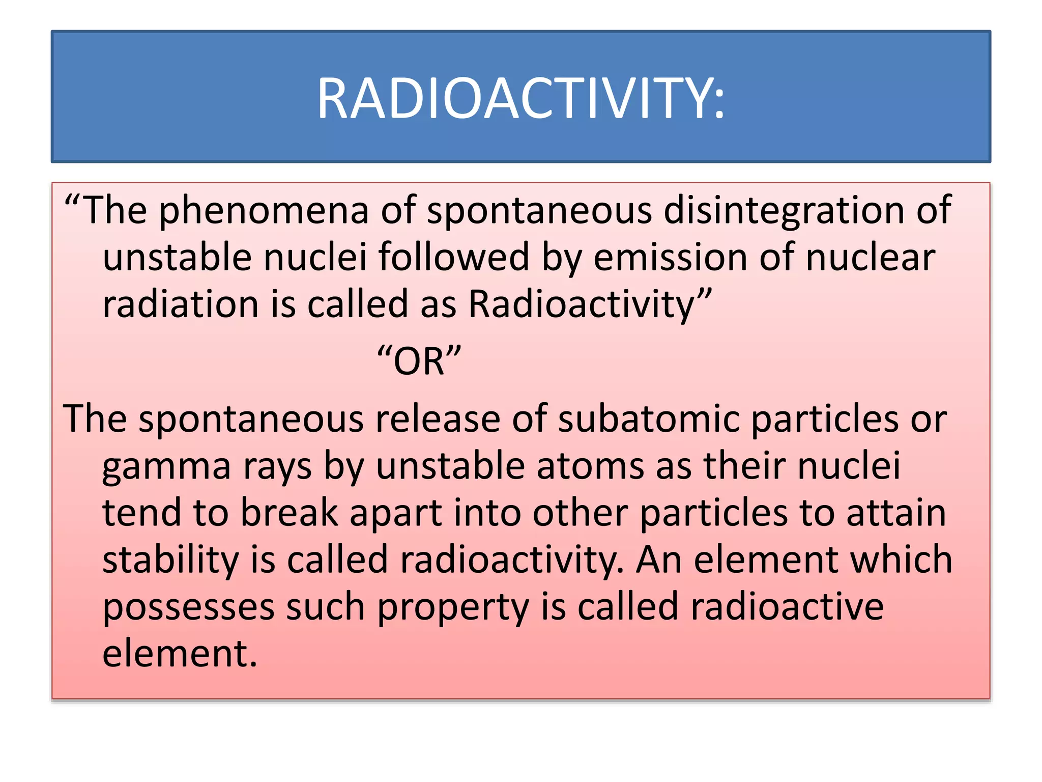 Radioactivity | PPTX