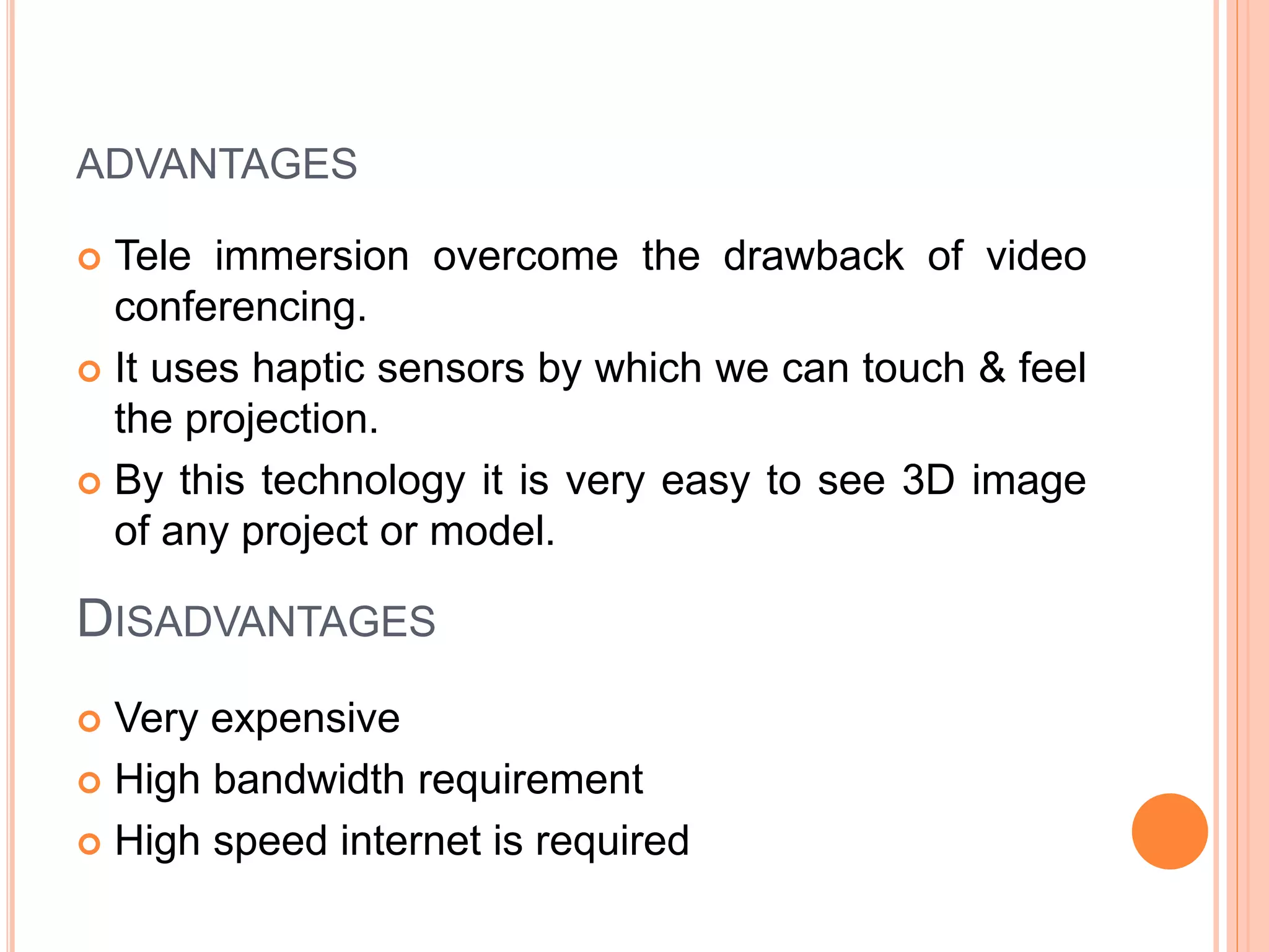 Presentation on Tele-Immersion | PPTX