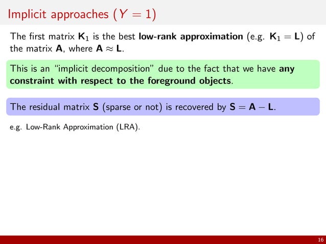 Robust Low Rank And Sparse Decomposition For Moving Object Detection Pdf Technology And Computing