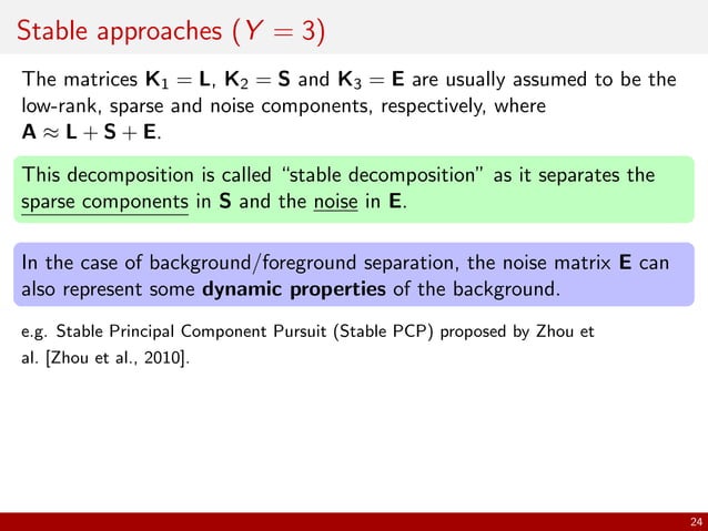 Robust Low Rank And Sparse Decomposition For Moving Object Detection Pdf Technology And Computing