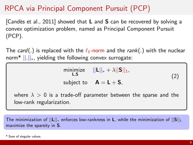 Robust Low Rank And Sparse Decomposition For Moving Object Detection Pdf Technology And Computing