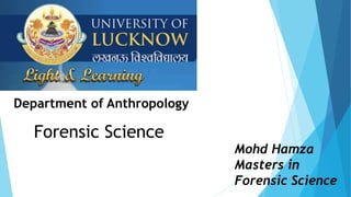 A complete review of Forensic Science and its various branches. | PPTX