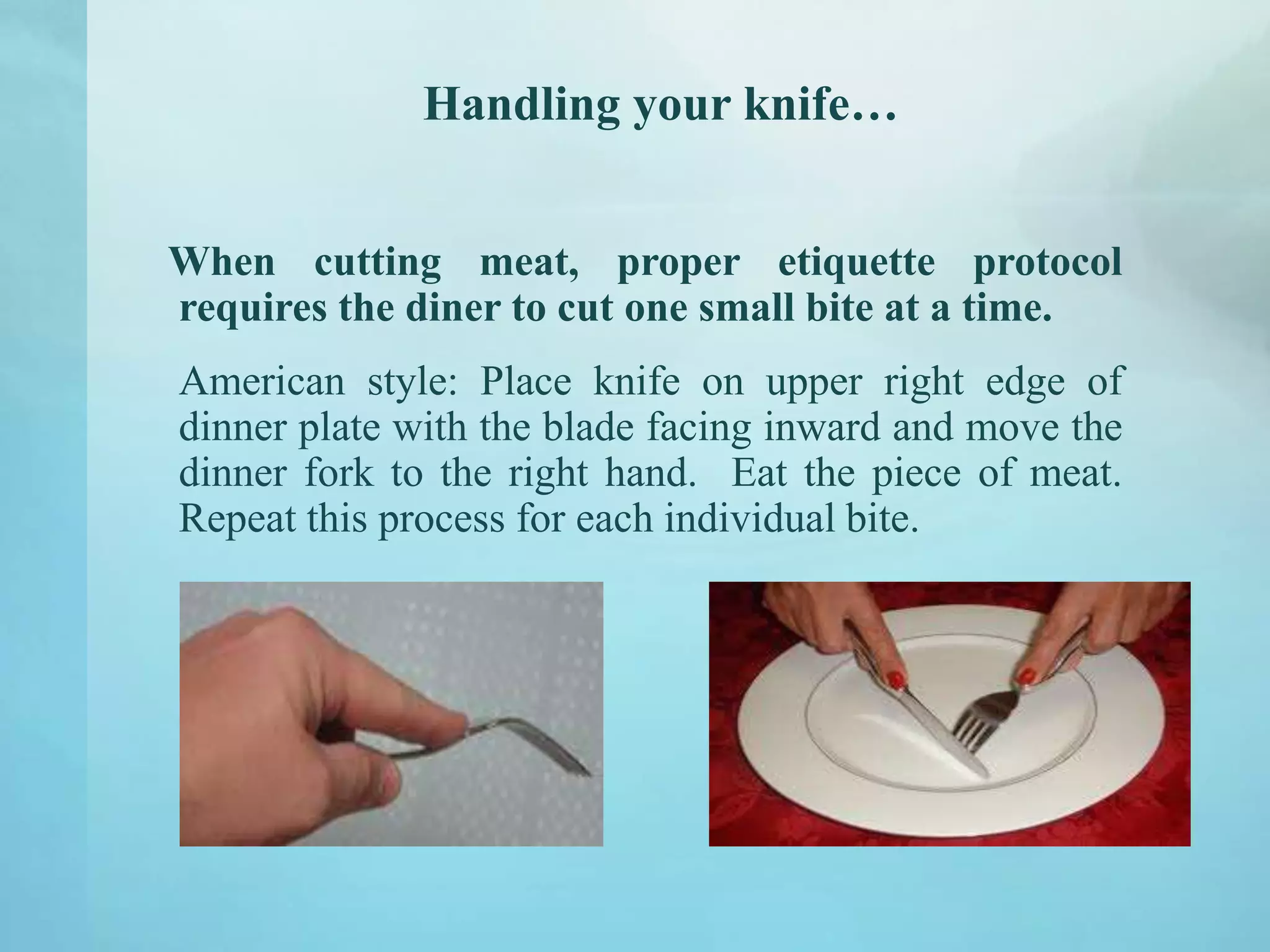 TABLE MANNERS AND DINING ETIQUETTES | PPTX