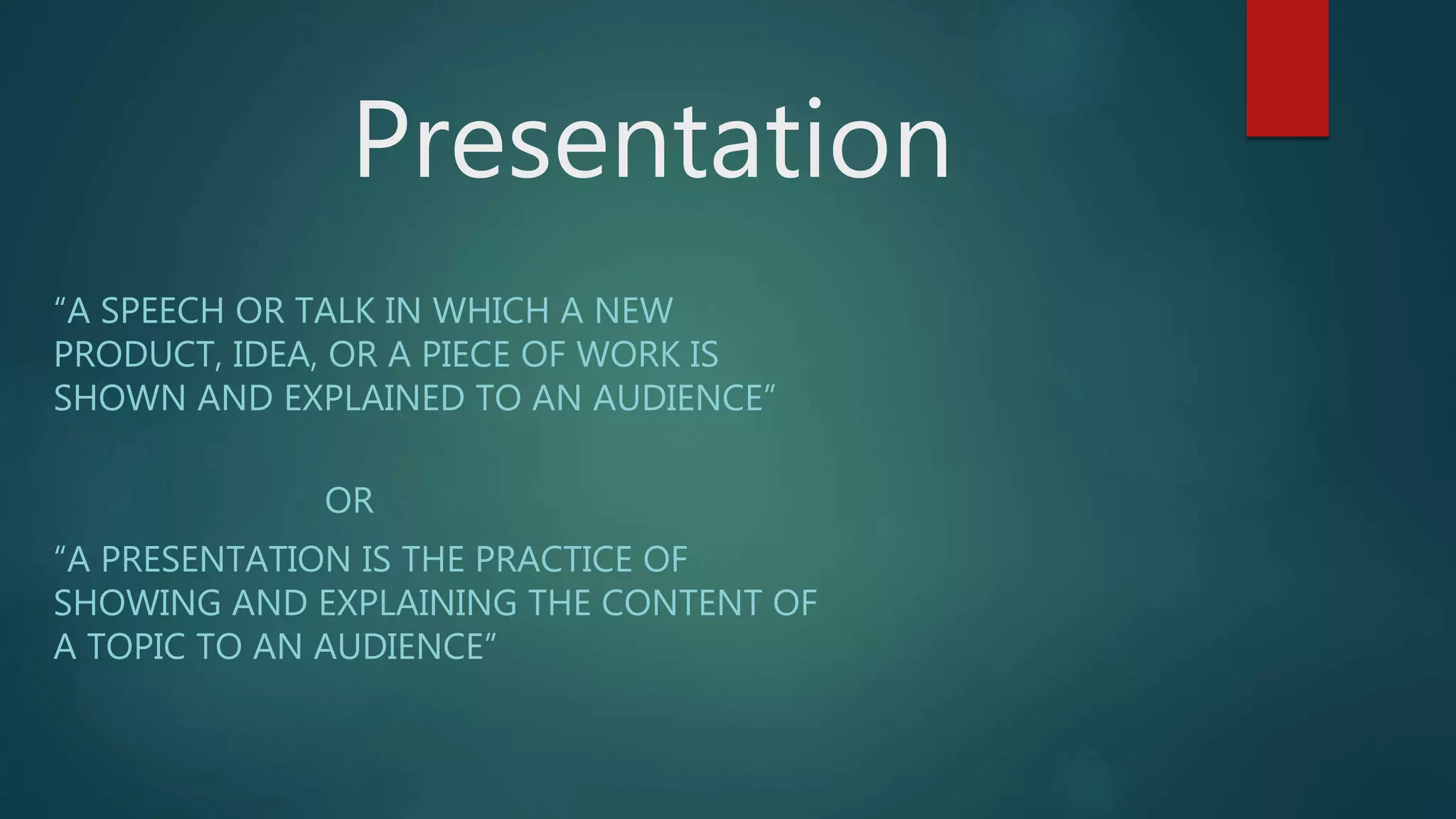 How to present a Presentation | PPT