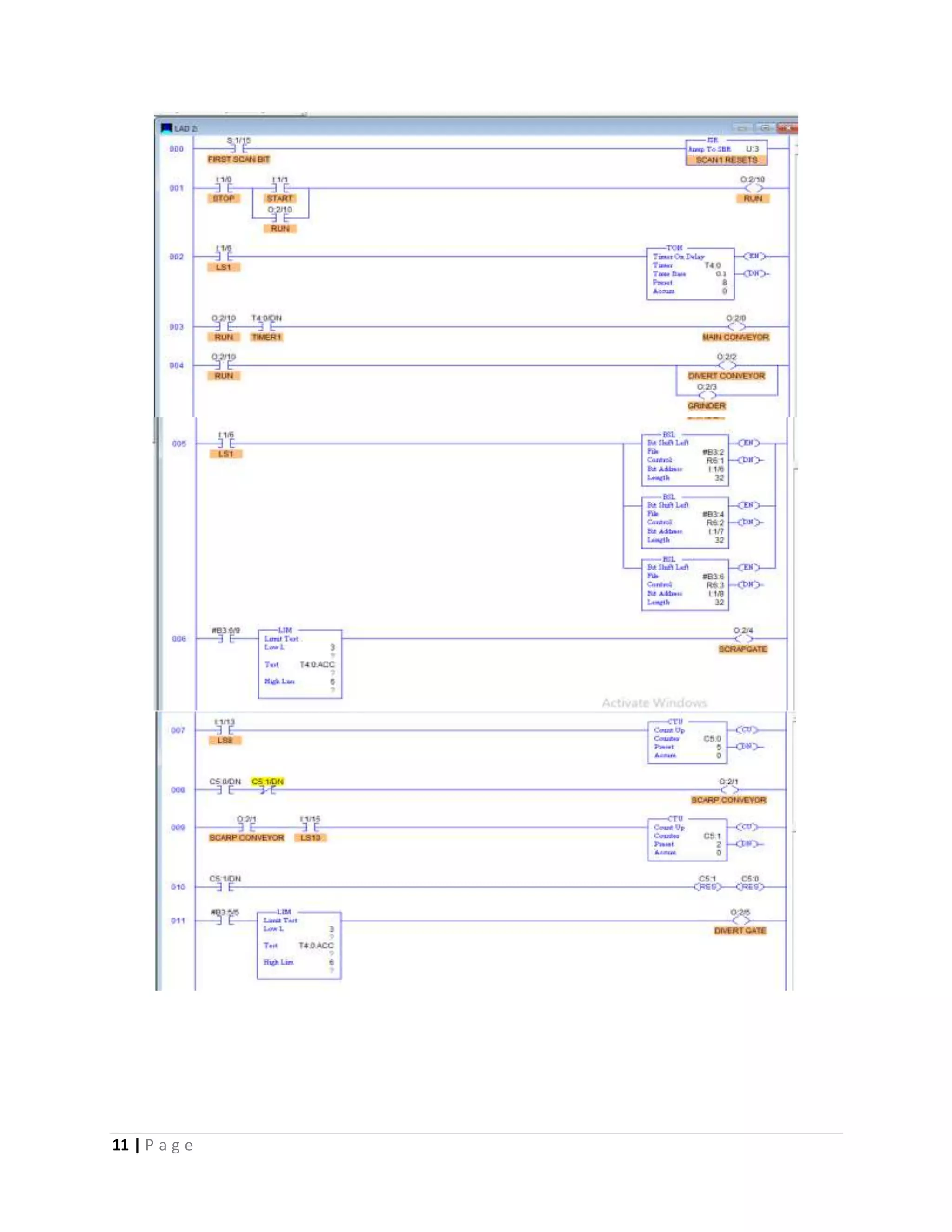 BOTTLE LINE SIMULLATION IN LOGIXPRO | DOCX