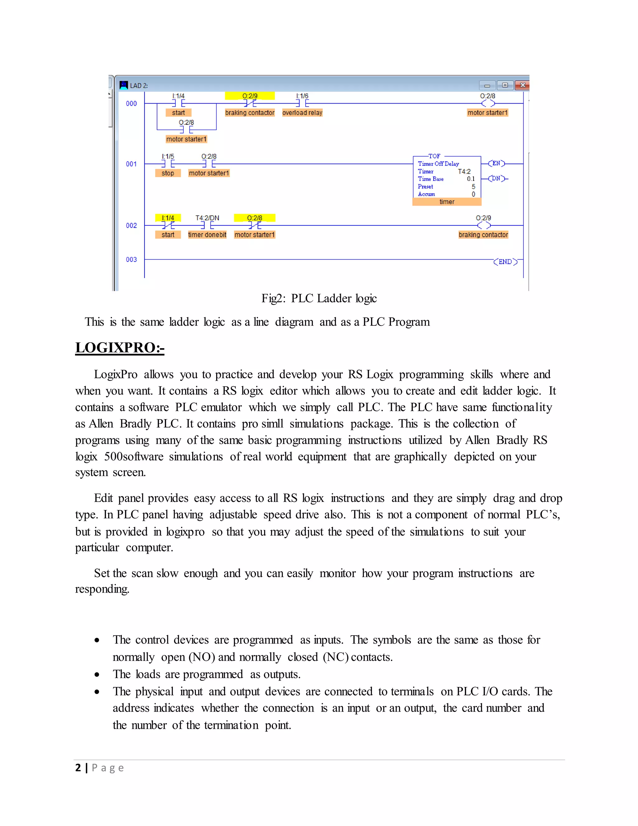 BOTTLE LINE SIMULLATION IN LOGIXPRO | DOCX