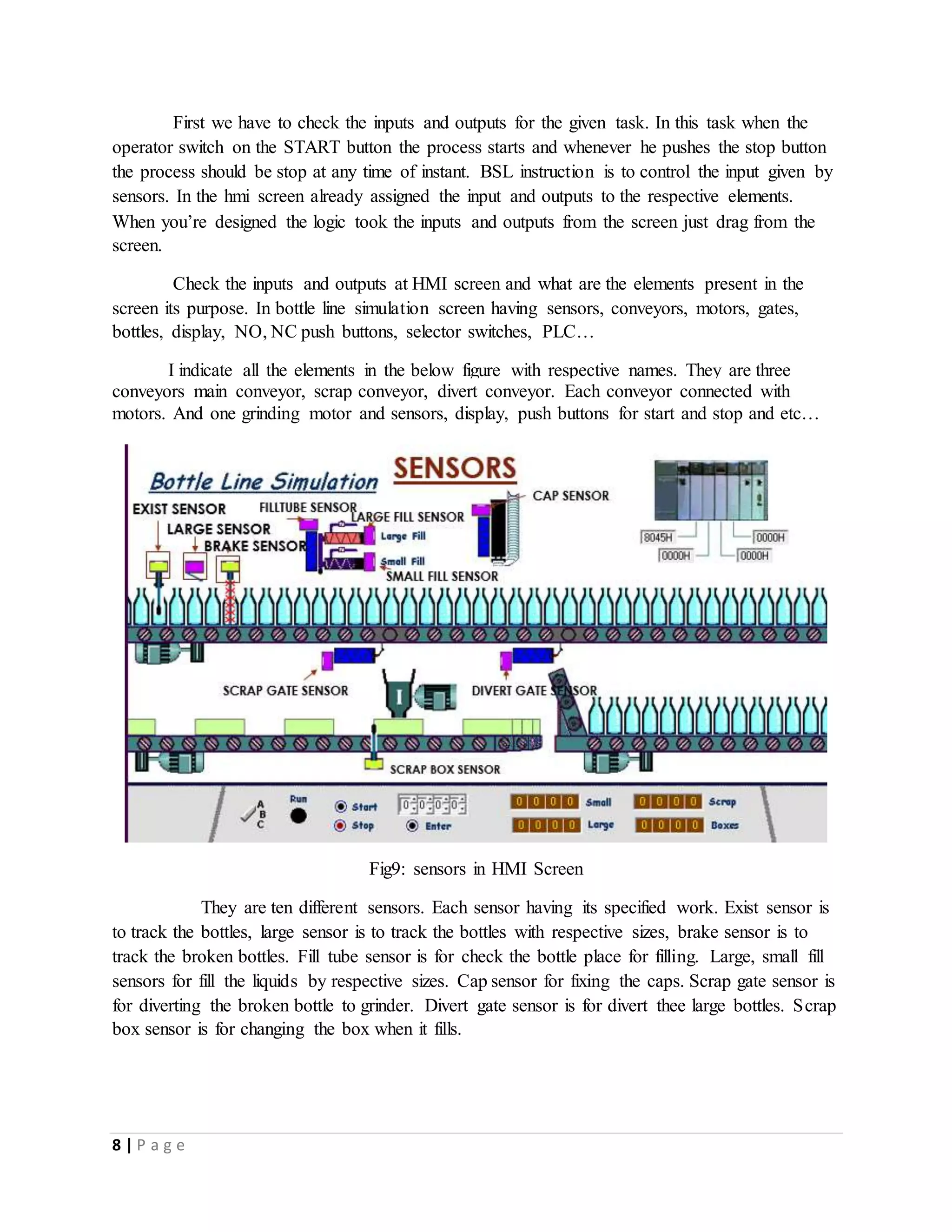 BOTTLE LINE SIMULLATION IN LOGIXPRO | DOCX