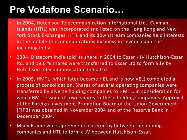 Vodafone tax case | PPTX