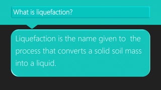 soil Liquefaction in Geotechnical Engineering | PPTX