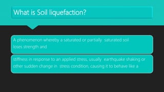 soil Liquefaction in Geotechnical Engineering | PPTX